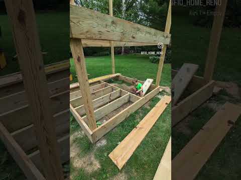 Started the framing for our kids play house today. Mentor Ohio