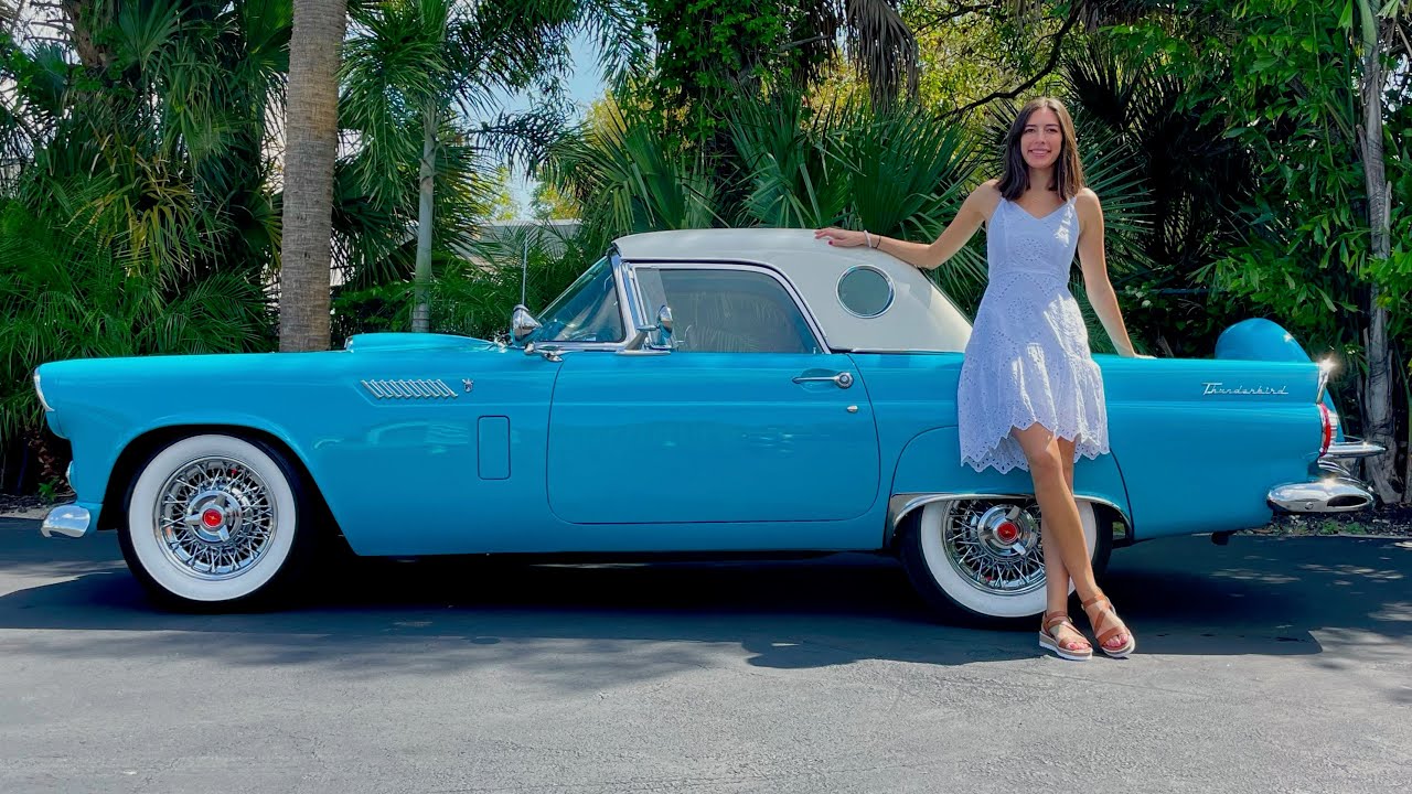 1956 Ford Thunderbird LOADED - 64,469 Original Miles, Peacock Blue, Power Windows