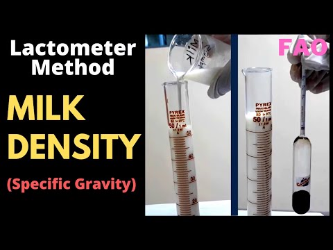 Determination of MIlk Density (Specific Gravity) of a Milk sample_A Complete Procedure (FAO)