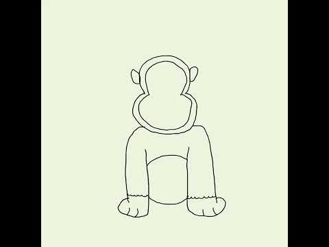 Draw a Gorilla 🦍 in 7 Easy Steps
