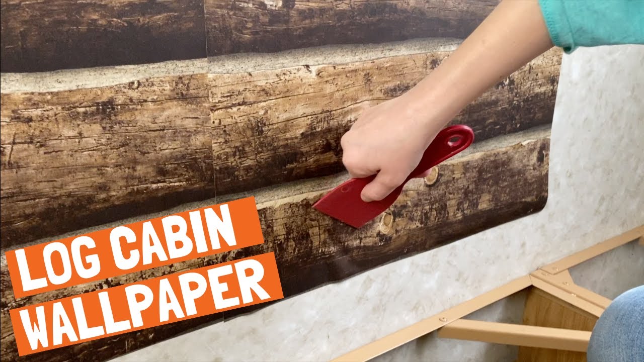 Log Cabin Walls! Pop Up Camper makeover