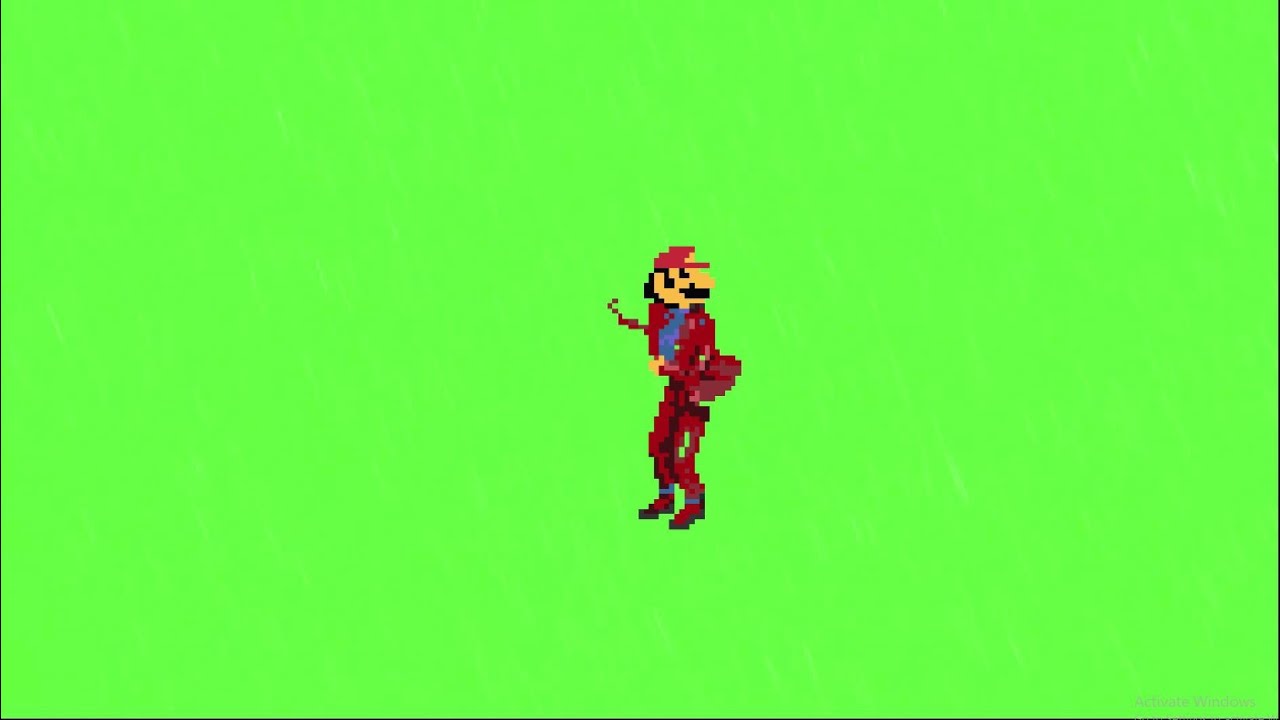Moonwalking Mario Gif (Michael Jackson Green Screen)