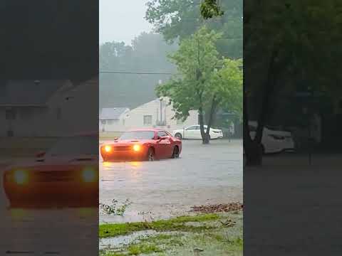 #flooding in Paducah #kentucky back on 7-19-23. #weather #stormwarning #shortvideo #stormchaser