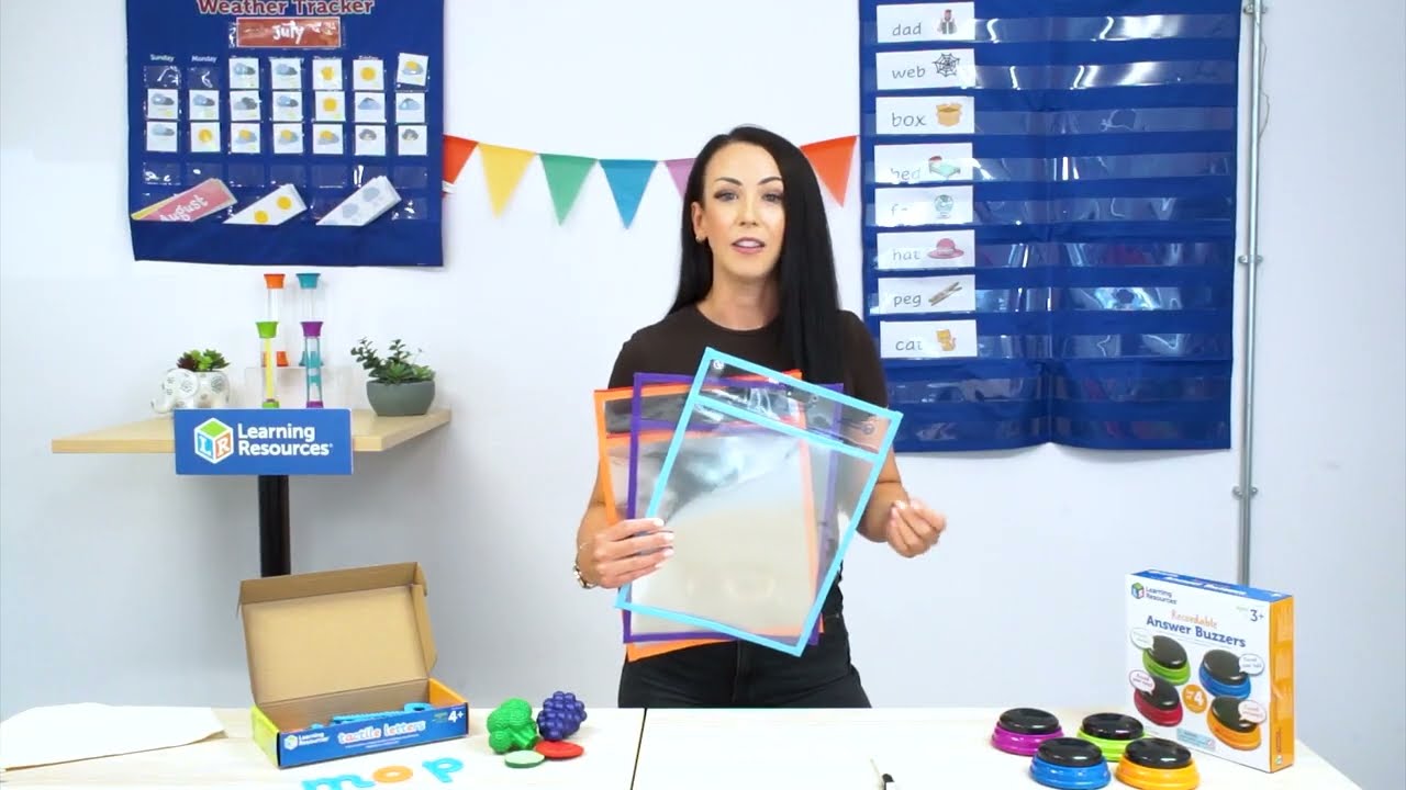 The Teacher Club: Classroom Essentials | Wipe Clean Pockets