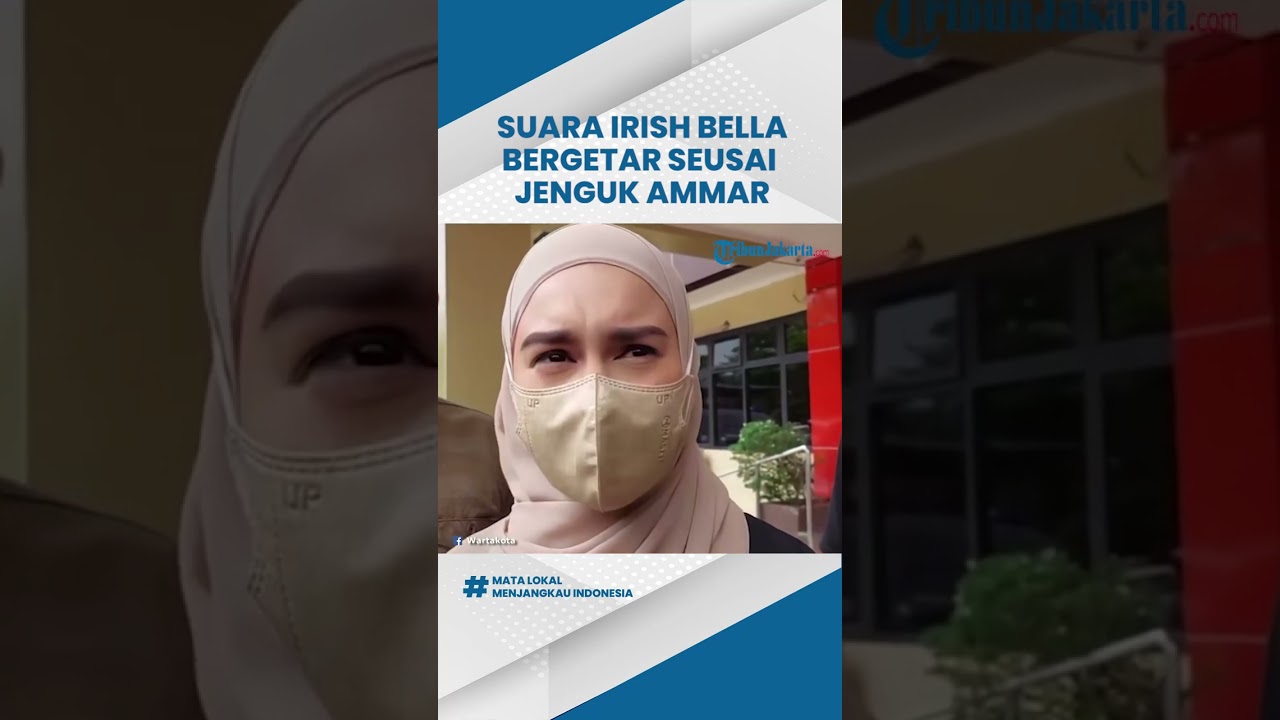 Jenguk Ammar Zoni di Kantor Polisi, Suara Irish Bella Tampak Tegar Hadapi Kenyataan sang Suami ...