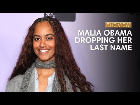 Malia Obama Dropping Her Last Name | The View