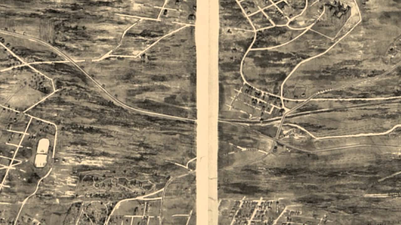 Yonkers New York 1899 Panoramic Bird's Eye View Map 7558