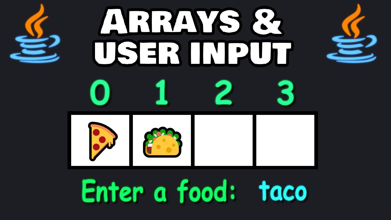 Enter USER INPUT into an ARRAY! ➡️