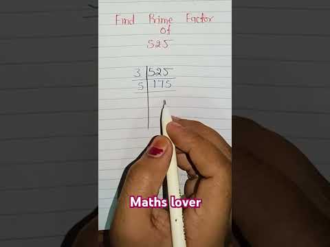 Prime Factor of 525