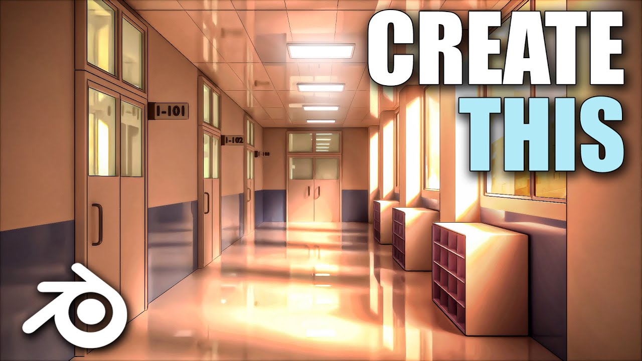 Create Your First Anime School Scene in Blender (Full Tutorial)