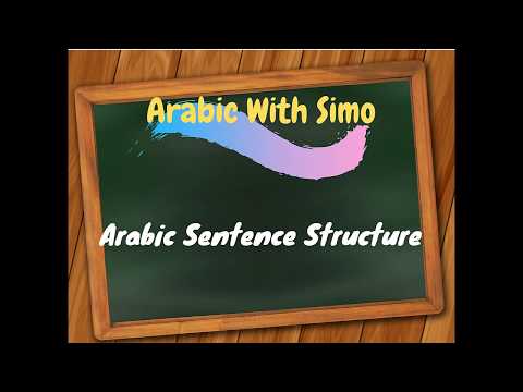 Lesson 11: Arabic sentence structure