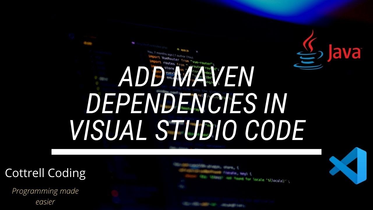 Add maven dependencies in visual studio code
