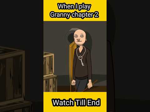 When I play Granny chapter 2 in Hindi Animation #granny #shorts