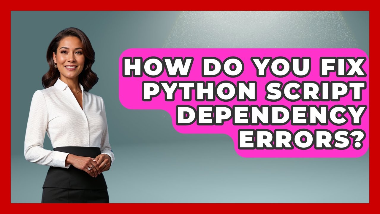 How Do You Fix Python Script Dependency Errors? - Python Code School