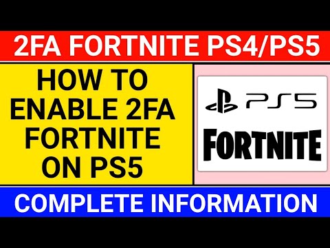 🔴how to enable 2fa fortnite ps5 2024