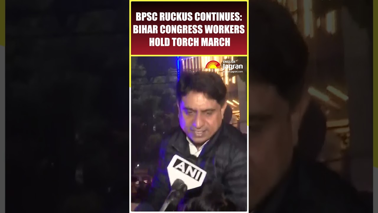BPSC Ruckus Continues Bihar Congress Workers Hold Torch March shorts