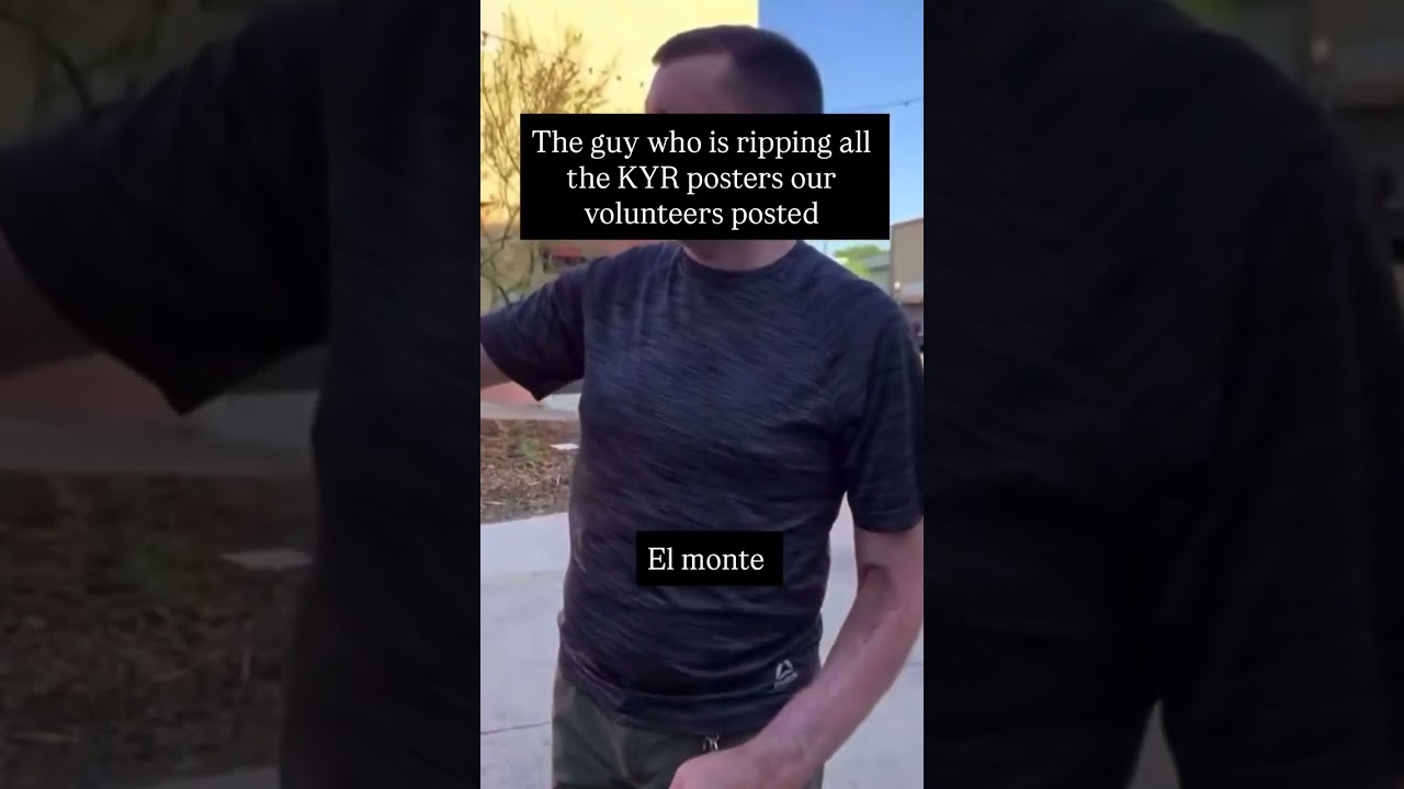 This man has been tearing down Know Your Rights posters in the heavily Latino area of El #Monte.