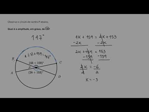 Determinação da medidas de arcos com equações (vídeo) | Khan Academy