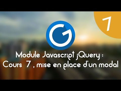 Learn Formation IMM Module Javascript jQuery Cours tuto 7 mise ne place ...