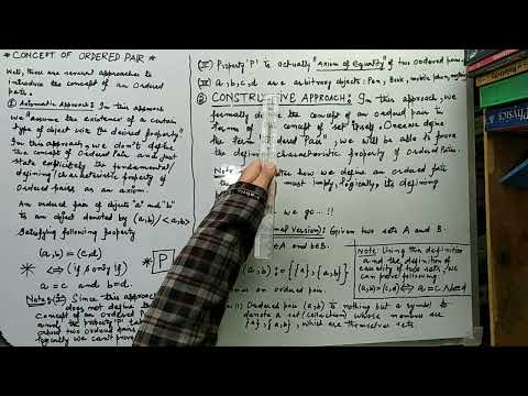 What is an ordered pair? | Formal definition of an ordered pair | Equality of ordered pairs.