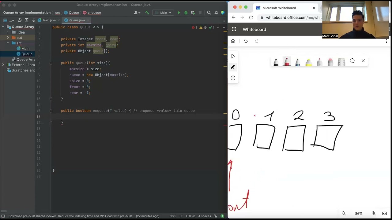Queues Array Implementation with Generics
