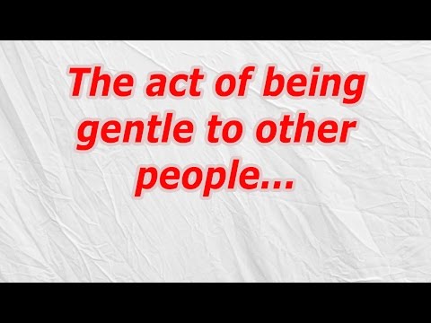The act of being gentle to other people (CodyCross Answer/Cheat)