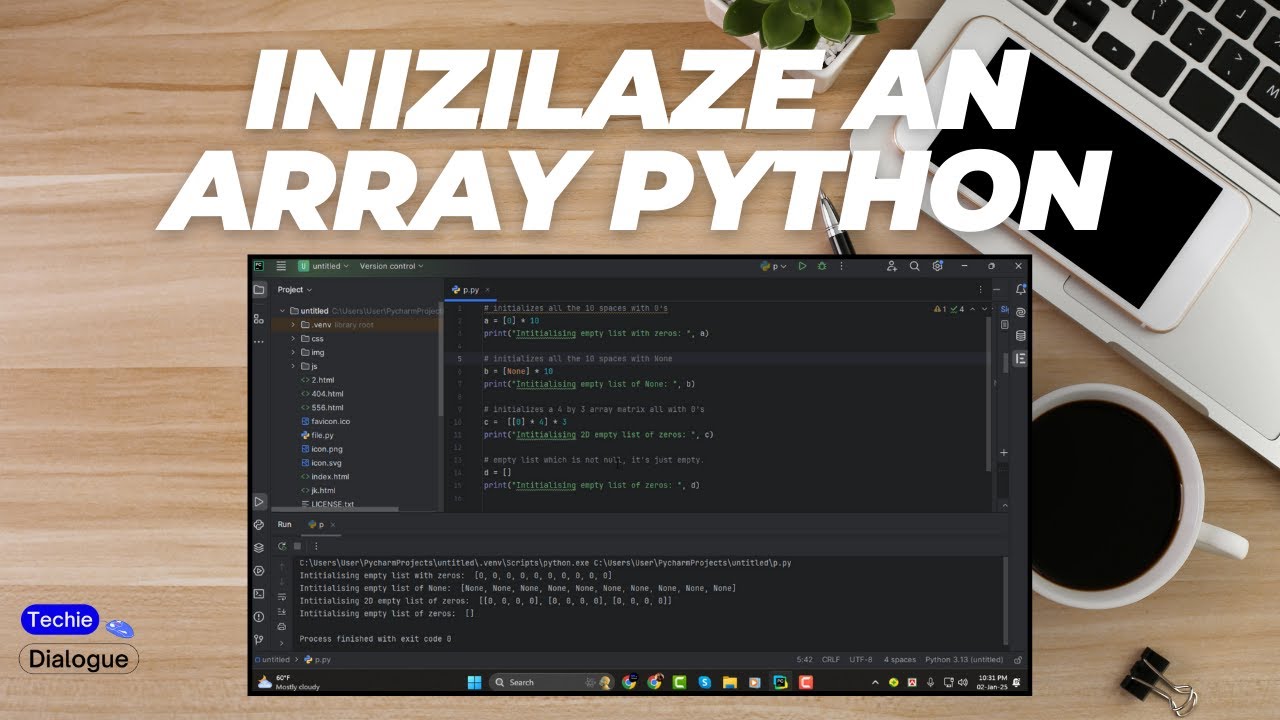 How to Initialize an Array Python - For Beginners [2025]