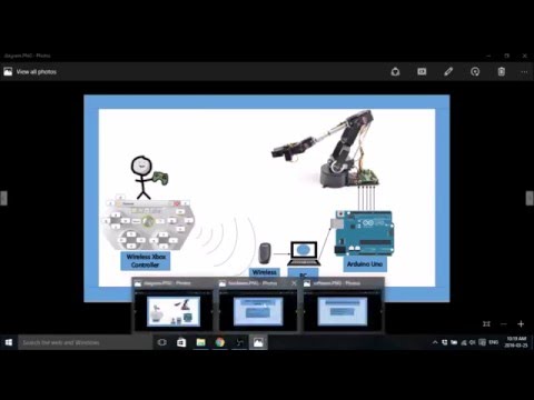 Learn EASY Robot Arm with Arduino and Xbox 360 Controller part1 - Mind Luster