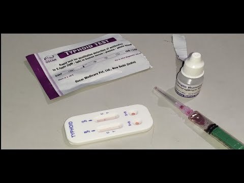 Typhoid Test Kit - Typhoid Diagnostic Kits Latest Price, Manufacturers ...