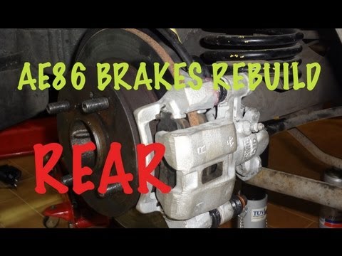 How to rebuild the Toyota Corolla AE86's brake system all around ...