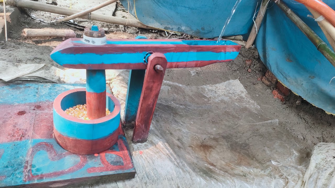 water powered pounder corn mill live