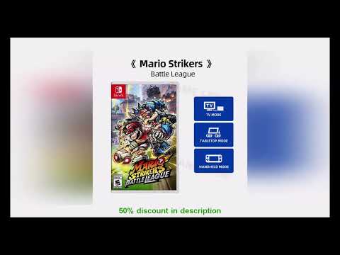 #Mario Strikers Battle League Super Mario RPG Party Jamboree Nintendo Switch Game Card Deals Mari
