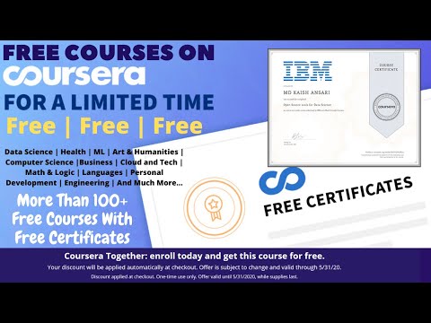 Coursera Courses For 100% Free With Online Free Certificates | Get Coursera Courses Free