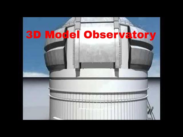 Observatory 3D Model - FlatPyramid