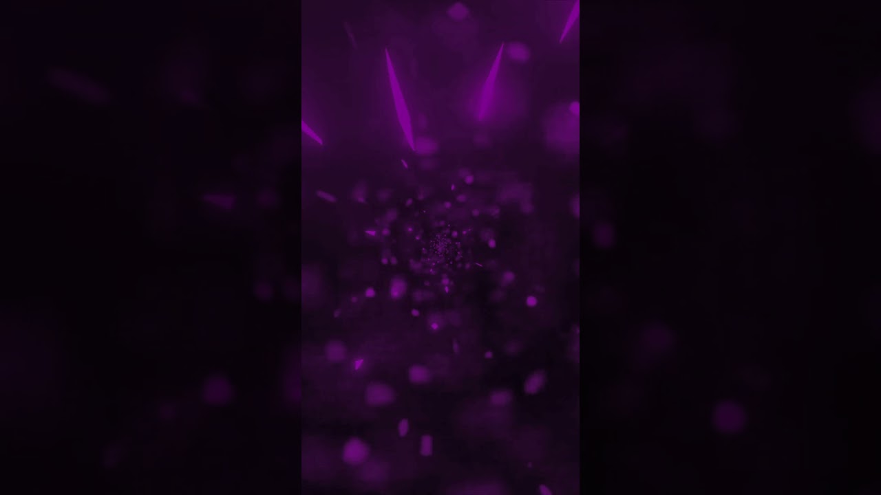 Purple glowing neon particle space particle galaxy 3d illustration