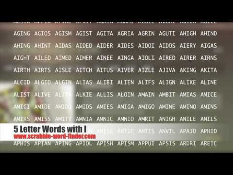 5 letter words with I