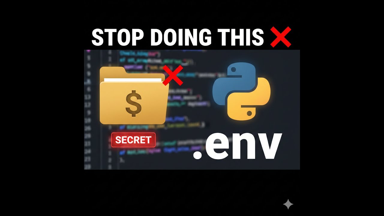 STOP Hardcoding API Keys! Use .env in Python  #pythonprogramming #howto