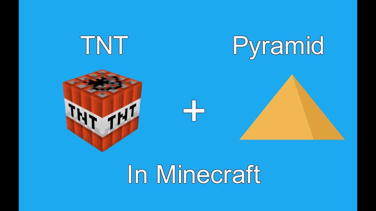 TNT Pyramid in Minecraft Timelapse