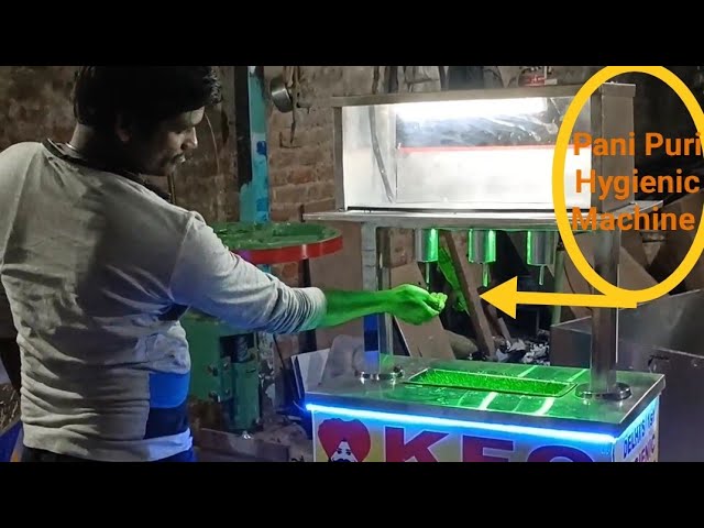 Automatic Pani Puri Hygienic Machine - Tabale Top Pani Puri Sensor ...
