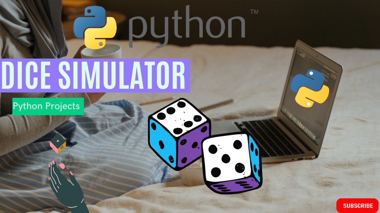 Dice Rolling Simulator python || Python Projects || Project for beginners || 2021 #python