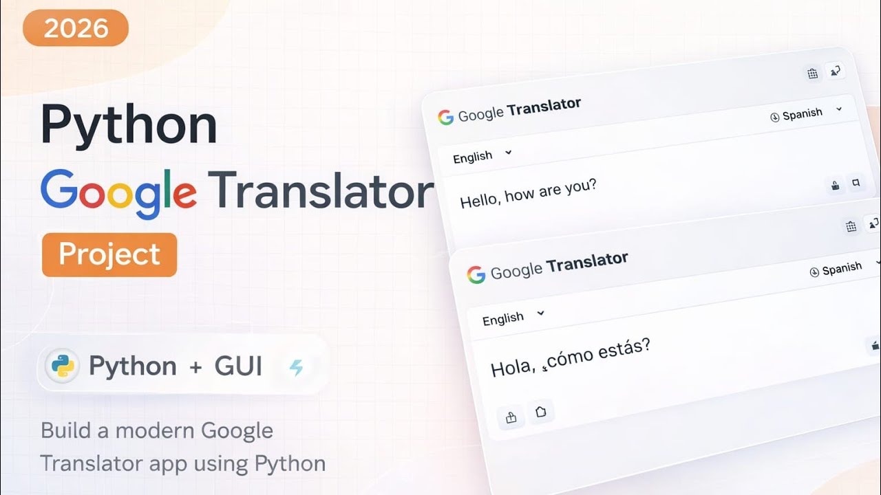 Build a Google Translator App with Python (Tkinter GUI) 🚀