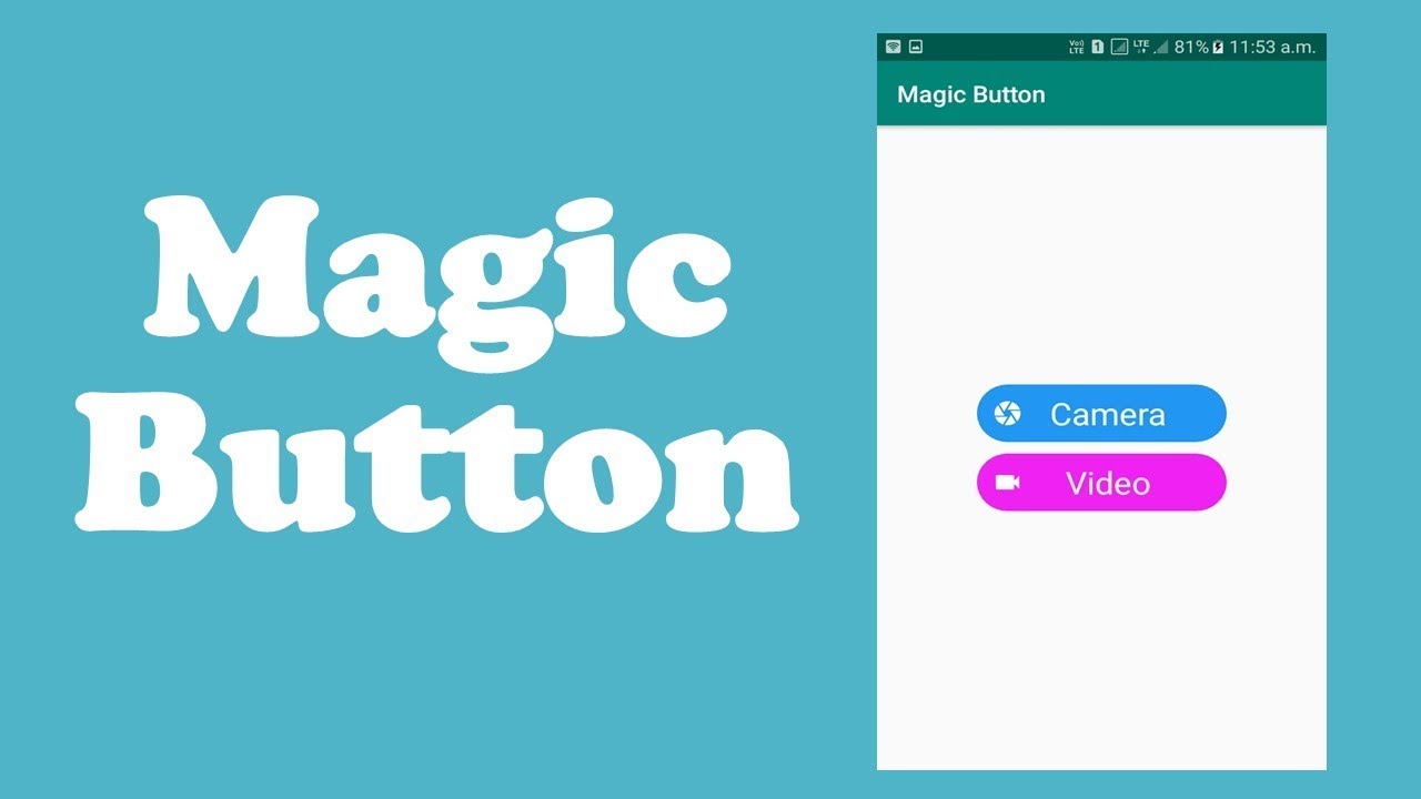 Awesome Android  Libraries || Magic Button - Android Studio