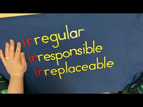 Prefixes ir and il