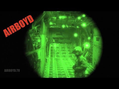 Video: air dropping a humvee from a C-130 Hercules. As seen through the ...