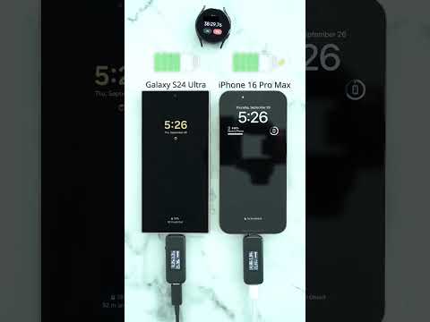 iPhone 16 pro max âš¡ vs Galaxy S24 Ultra Charging test#s24ultra #iphone16pro