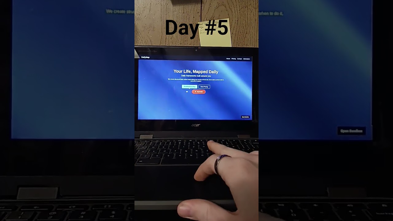 5th day creating my code sandbox website