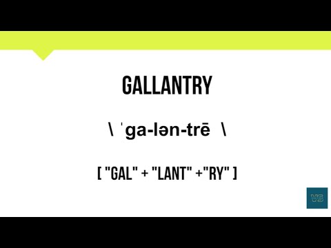 How To Pronounce gallantry | Meaning | Pronunciation