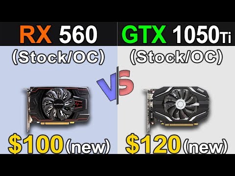 RX 560 Vs. GTX 1050 Ti | Stock and Overclock | New Games Benchmarks