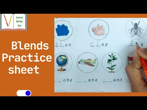 Blends Practice sheet