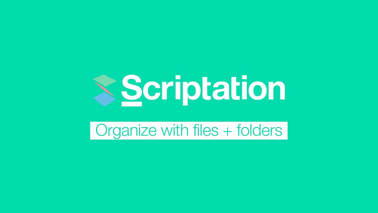 Organize Scripts + Production Documents in Folders | Scriptation Tutorial
